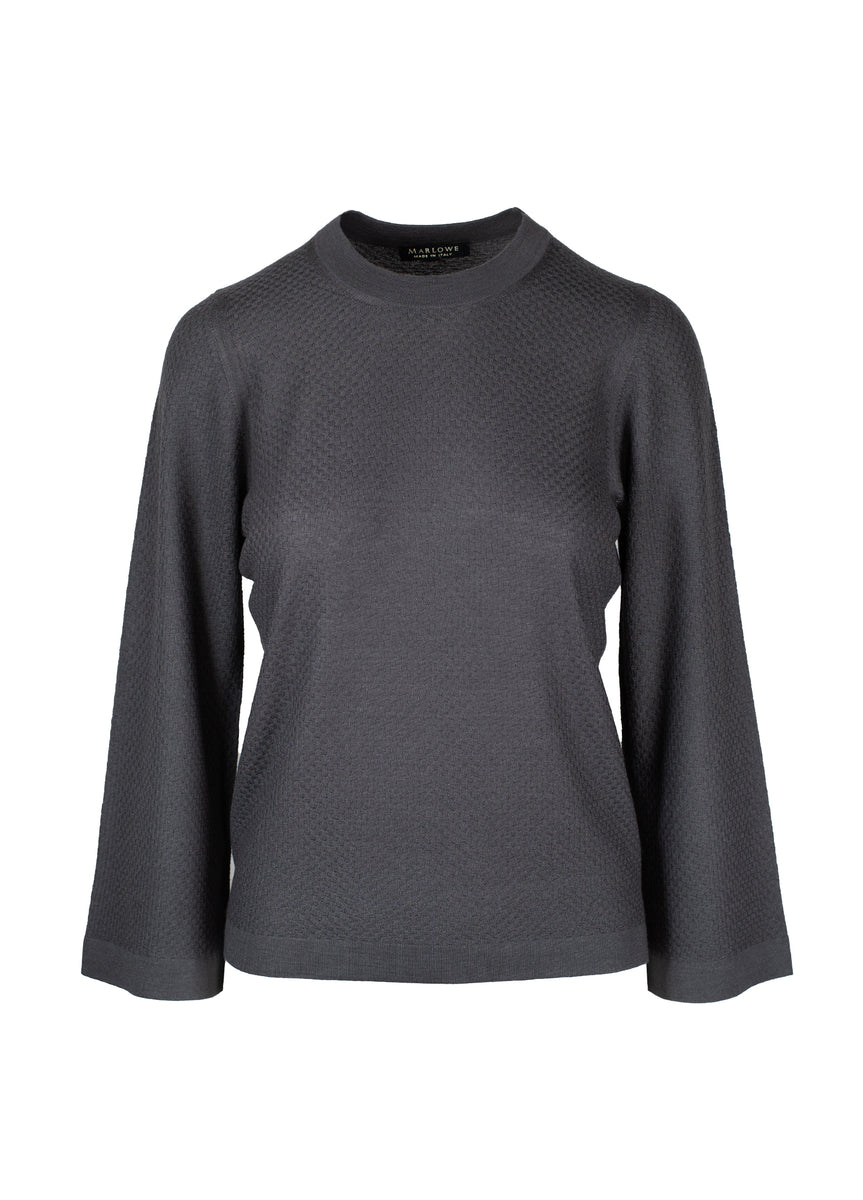 Cashmere Quadrato Texture Sweater – MARLOWE